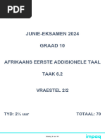 AFRIKAANS FAL Paper 1 Grade 10 June Exams QP | PDF