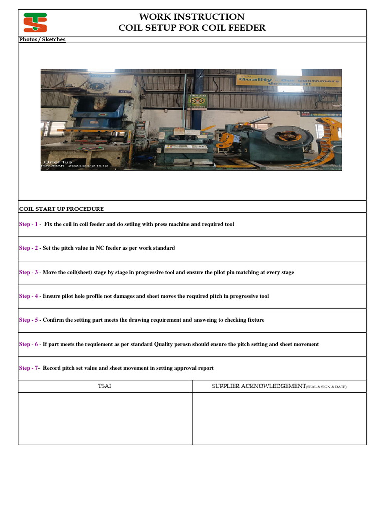 Coil Setup and Pitch Adjustment Guide | PDF | Business | Computers
