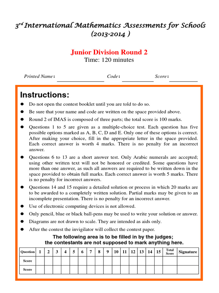 2013 IMAS - Round 2 - JU - Pro | PDF | Euclidean Geometry | Mathematics
