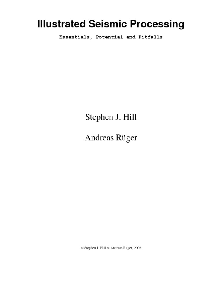 Illustrated Seismic Processing | PDF | Reflection Seismology