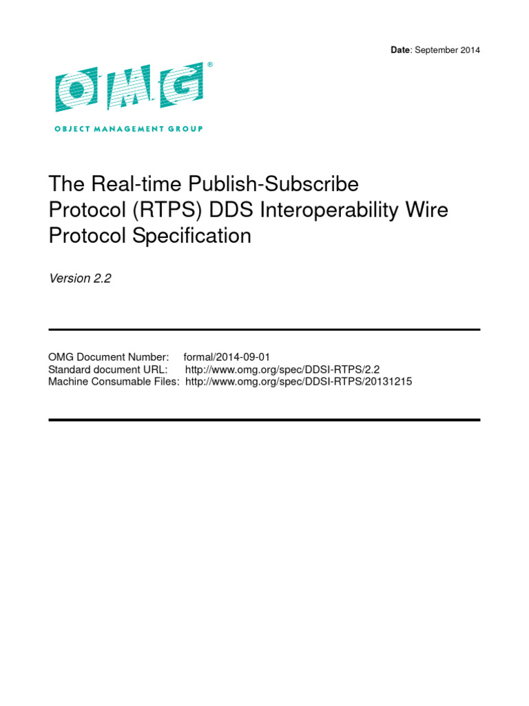 Omg Dds Rtps Ddsi v2.2 | PDF | Computing | Software Engineering