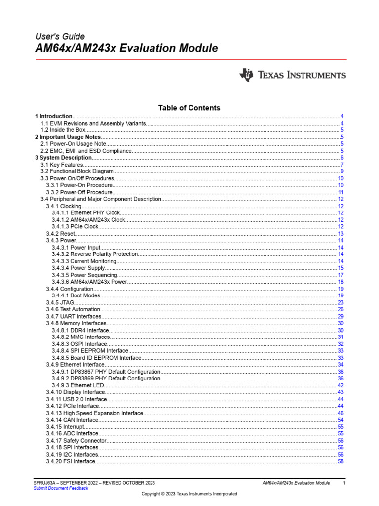 AM243x EvaluationModule UserGuide Spruj63a | PDF | Microcontroller ...