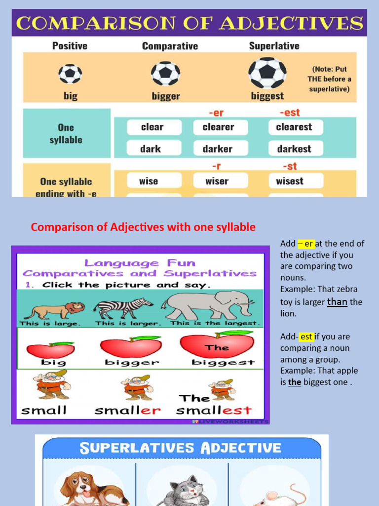 Comparing Adjectives | PDF | Adjective | Syntax