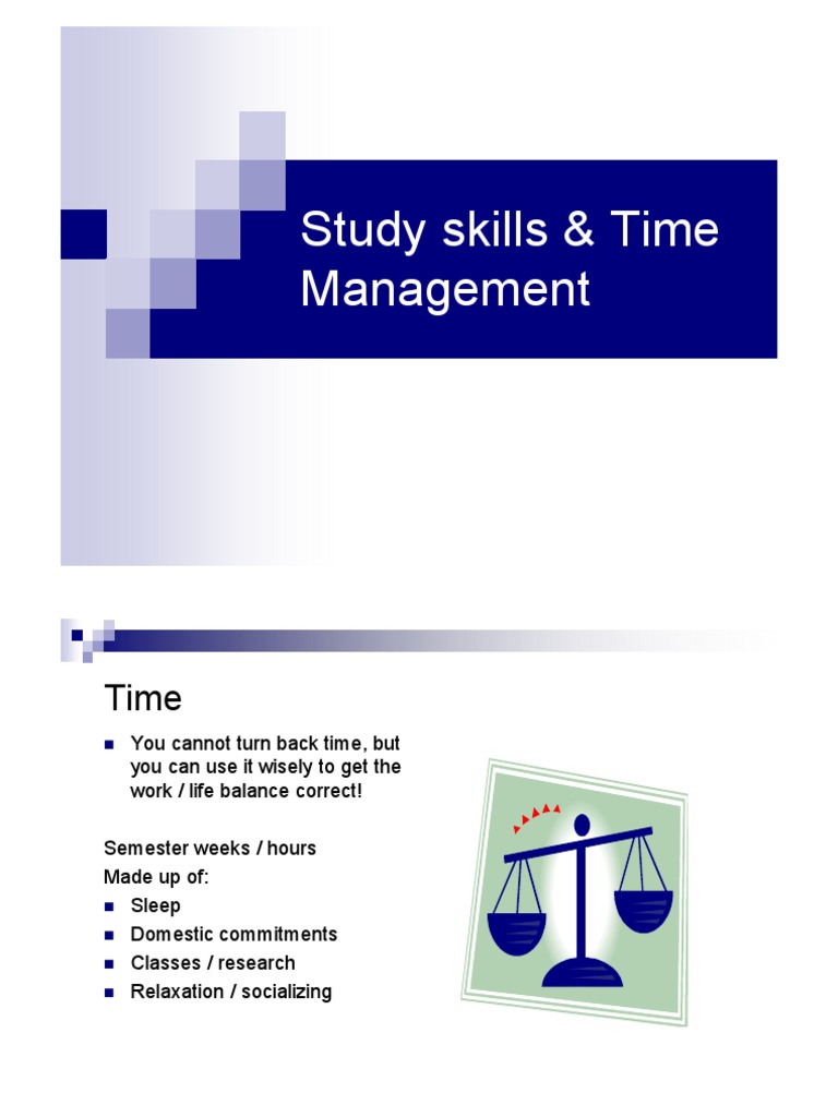 Study Skills & Time Management | PDF | Study Skills | Time Management