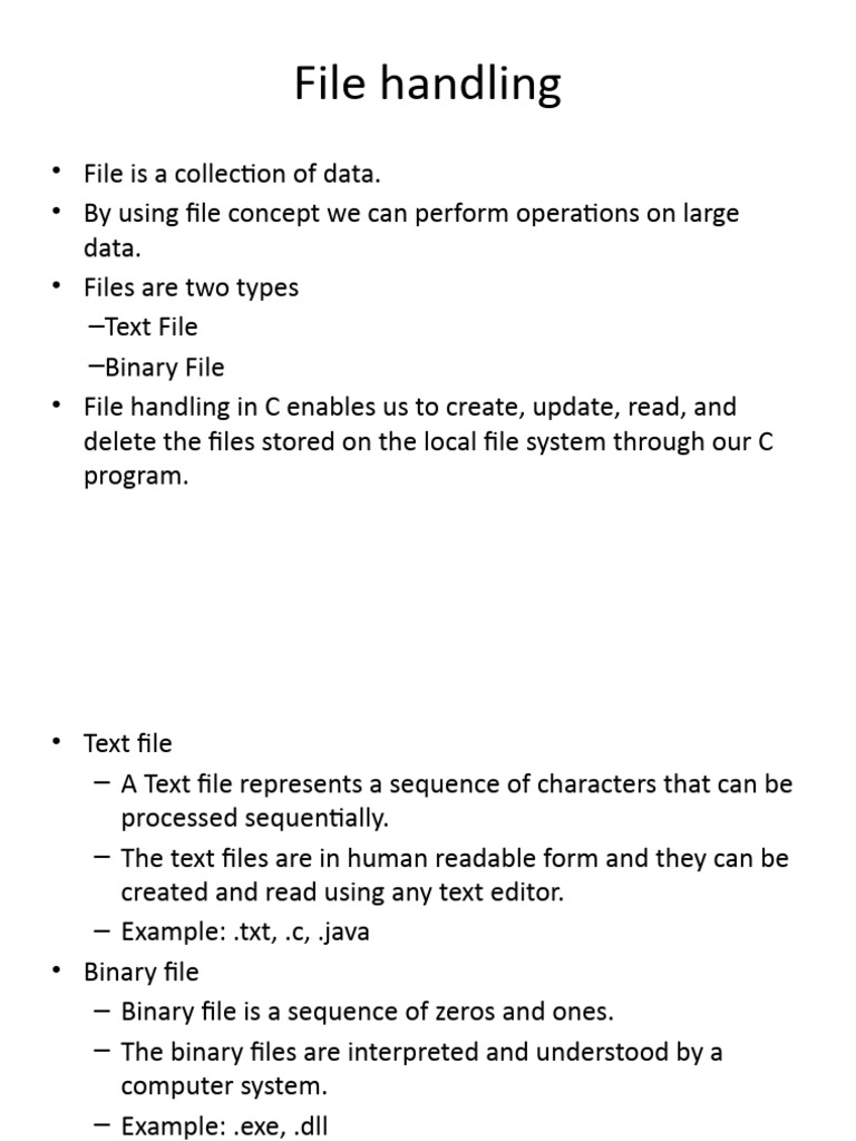 File Concept Pdf Computer File Pointer Computer Programming