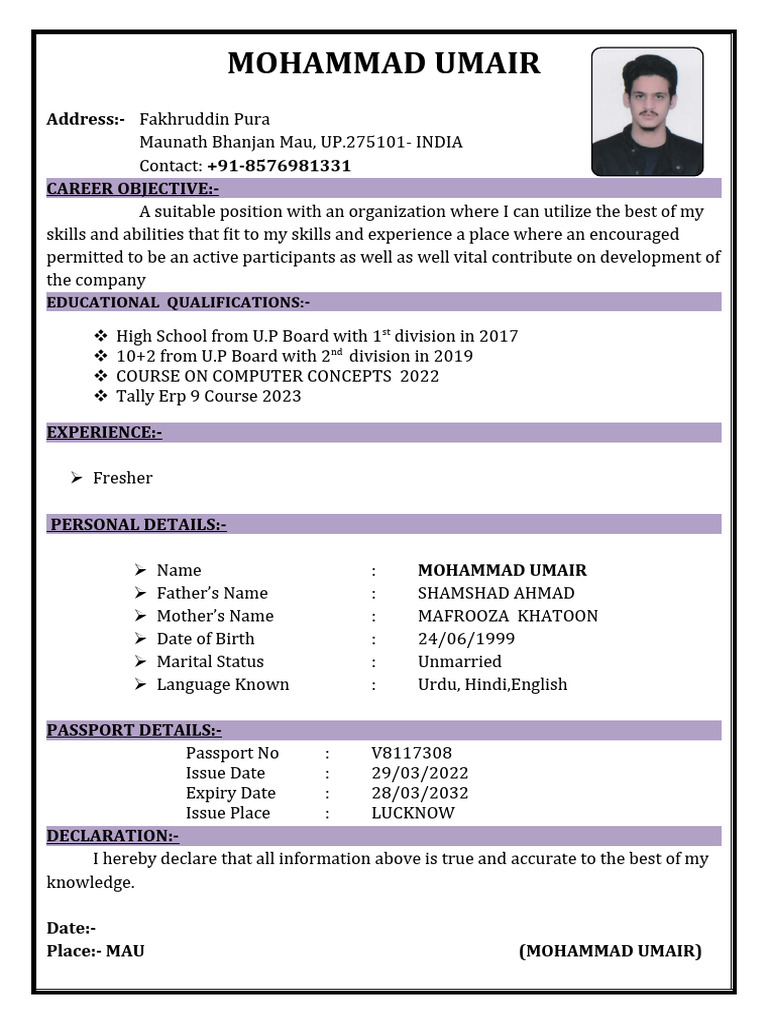 Mohammad Umair | PDF