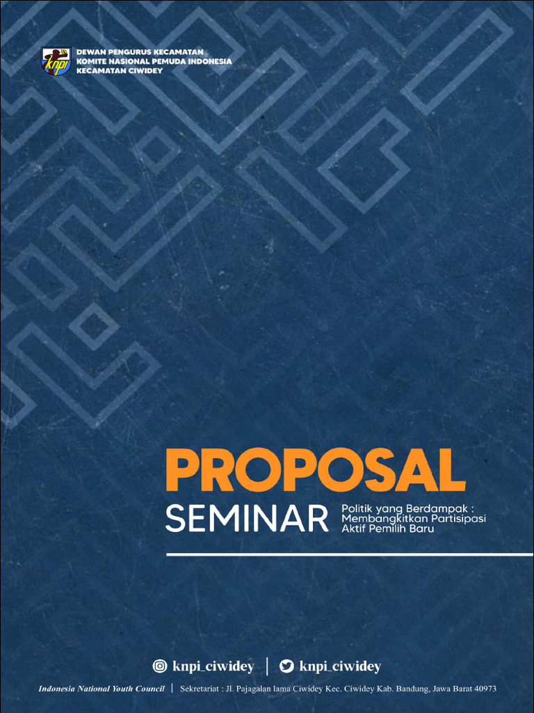 Proposal Talkshow Knpi | PDF | Karier & Perkembangan | Politik
