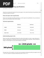 Aspect Ratio Cheat Sheet | PDF | Display Resolution | Multimedia