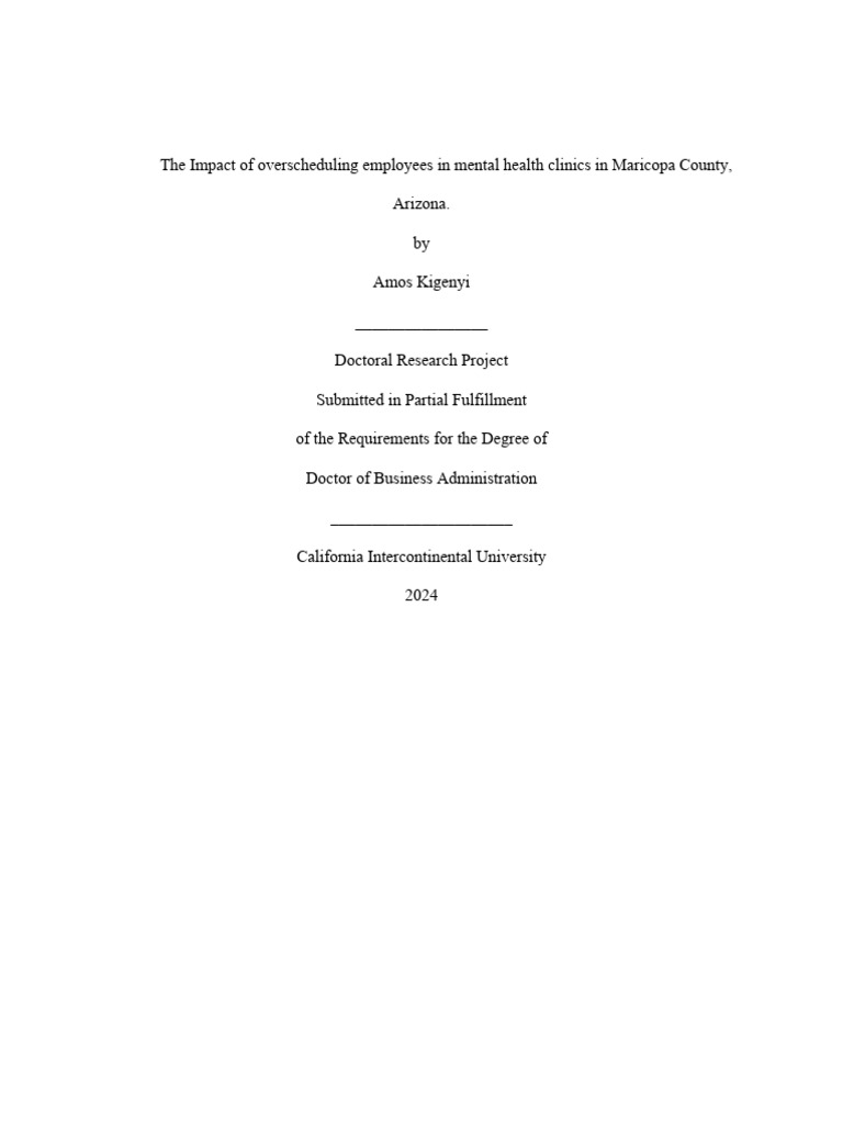 FINAL PROJECT TEMPLATE - Tracked | PDF | Cognitive Behavioral Therapy ...