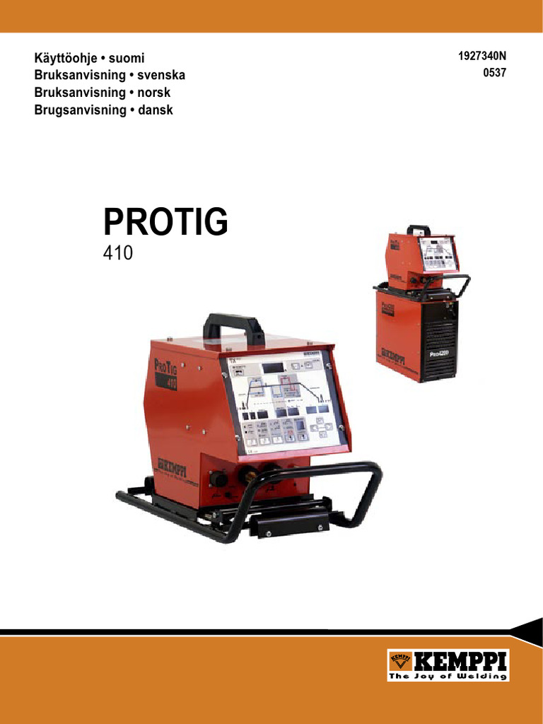 Kemppi Pro Protig Om Fi | PDF