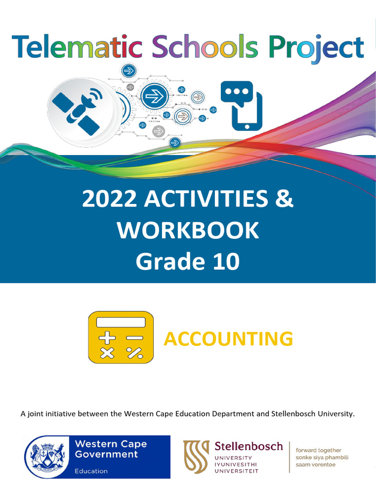 Grade 10 Accounting Workbook 2022 | PDF | Debits And Credits | Depreciation