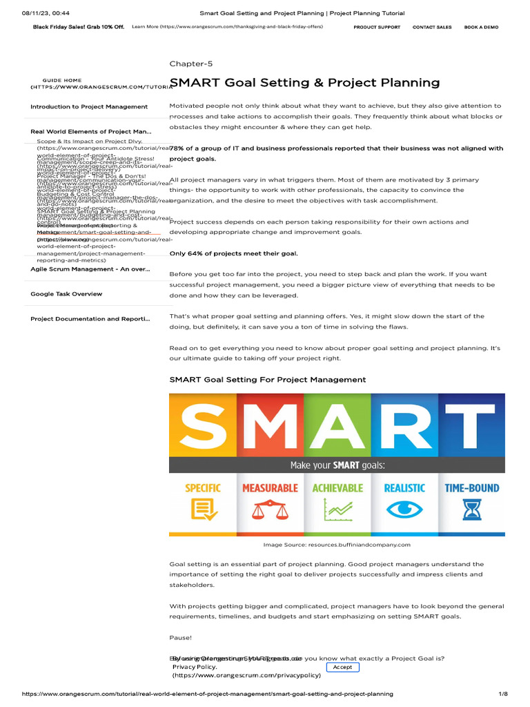 Smart Goal Setting and Project Planning - Project Planning Tutorial ...