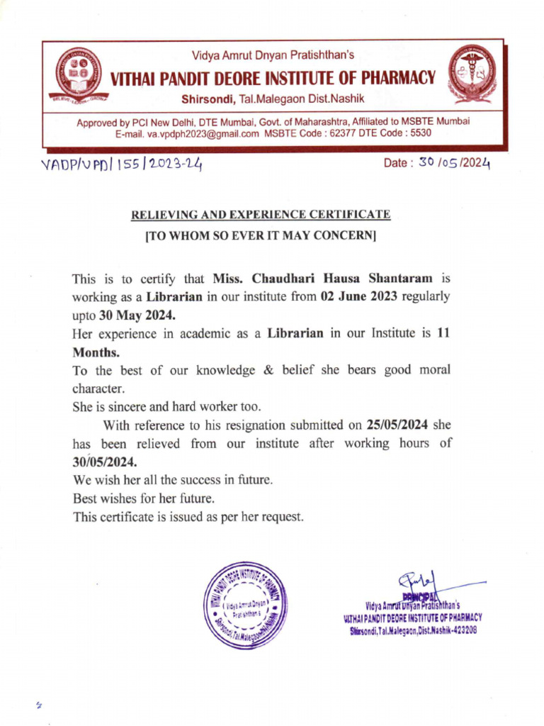 Reliving Cert. | PDF