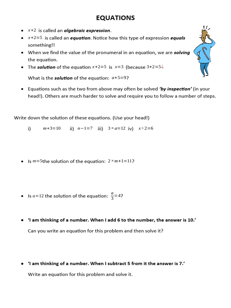 EQUATIONS Intro | PDF
