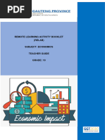 Economics Grade 10 Case Study 2023 | PDF | Unemployment | South Africa