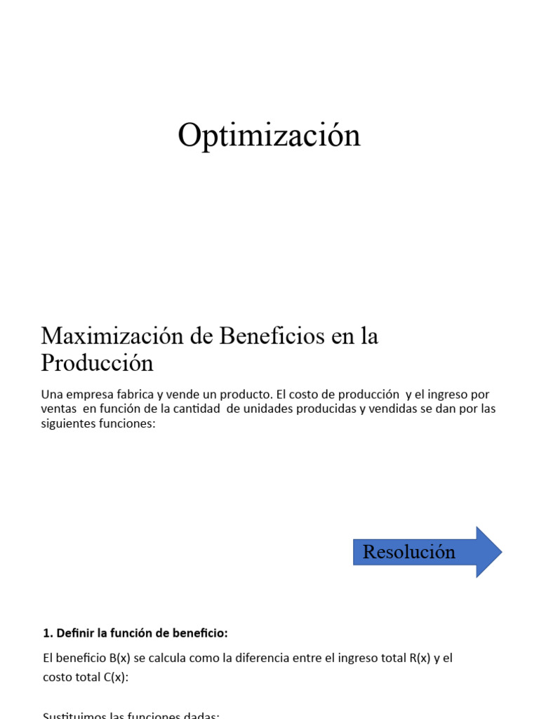 Optimización | PDF