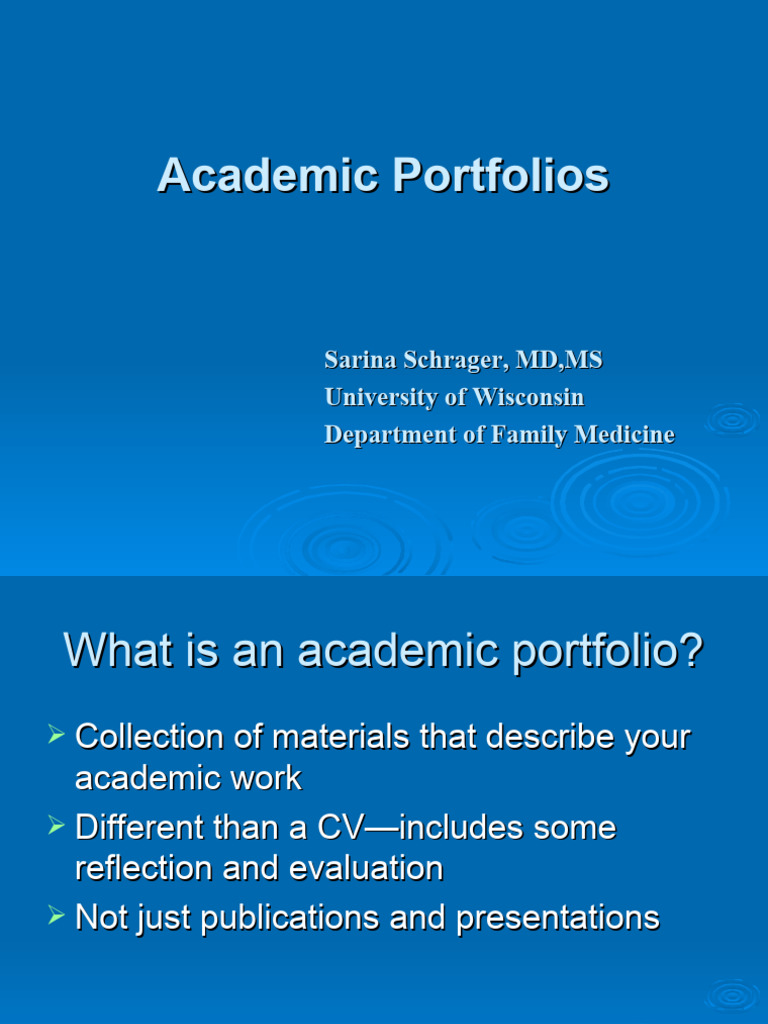 Academic Portfolio | PDF | Educational Assessment | Curriculum