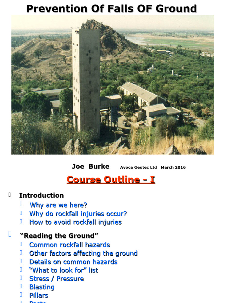 Fall of Ground Prevention-1 | PDF | Mining | Fault (Geology)