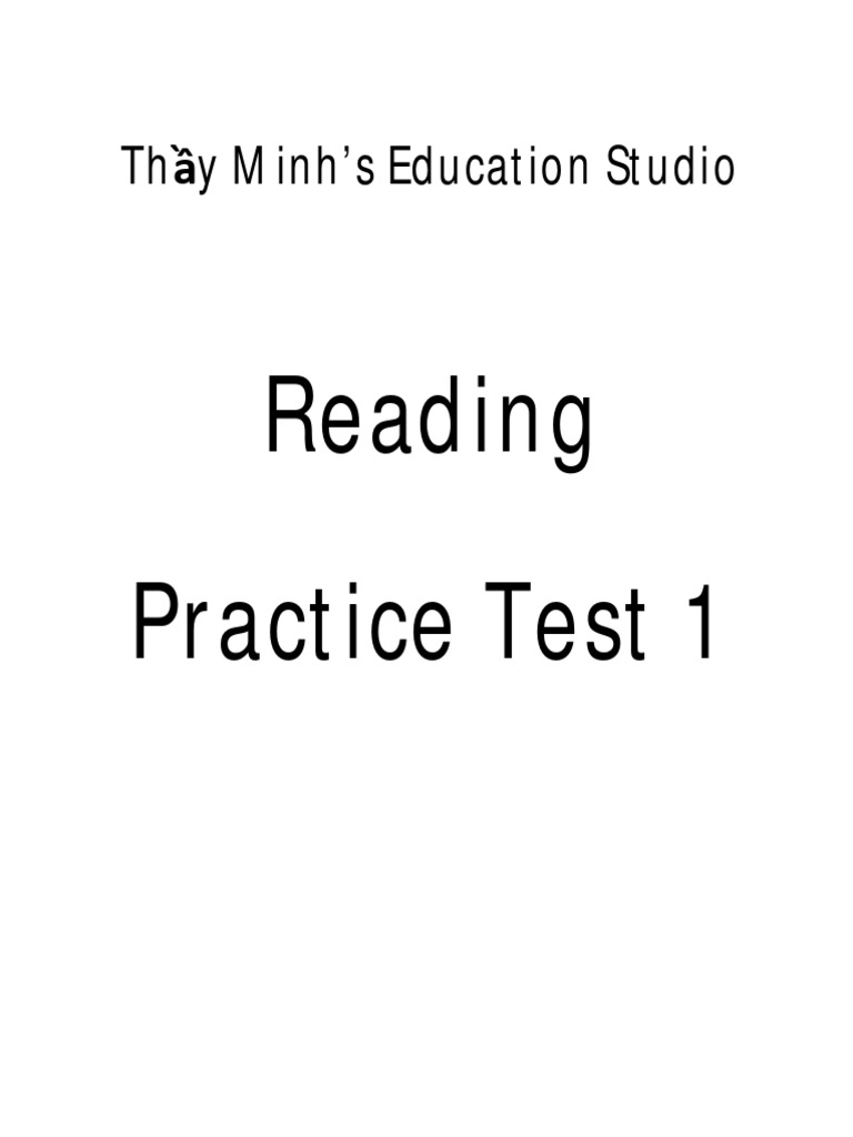 Advanced+Reading Practice Test 1 | PDF | Knowledge