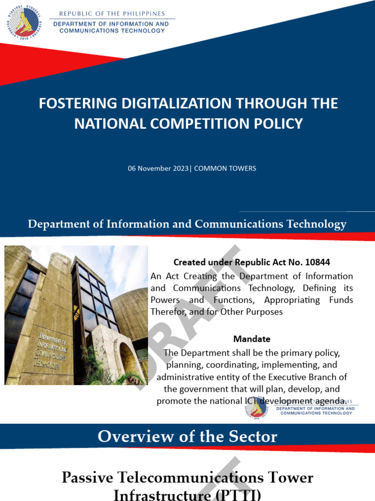 Common Tower Policy Overview in the Philippines | PDF | Information And ...