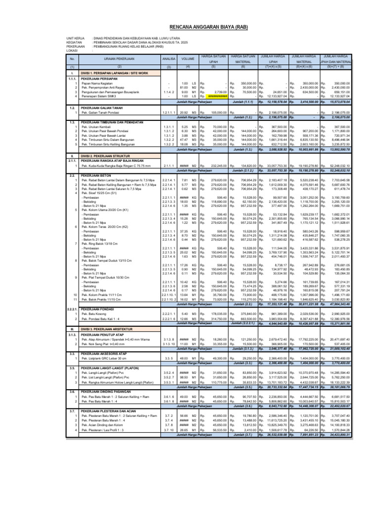 RAB DAN GAMBAR BANGUN BARU 3 RKB - Compressed | PDF | Sains & Matematika