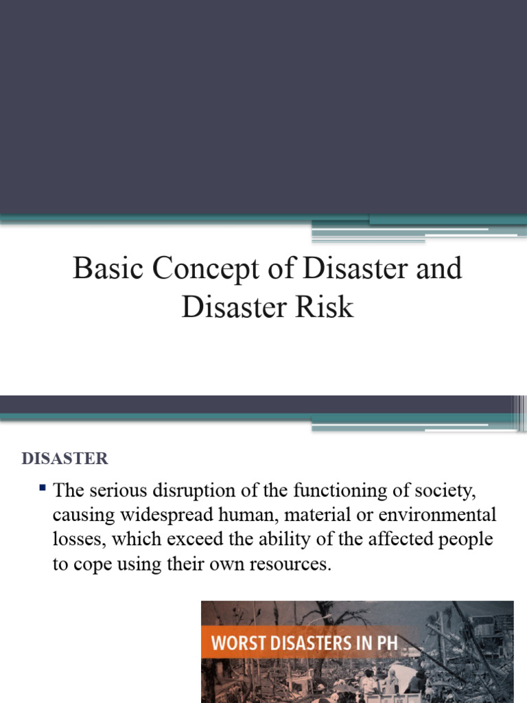Understanding Disaster and Risk Concepts | PDF | Hazards | Natural ...