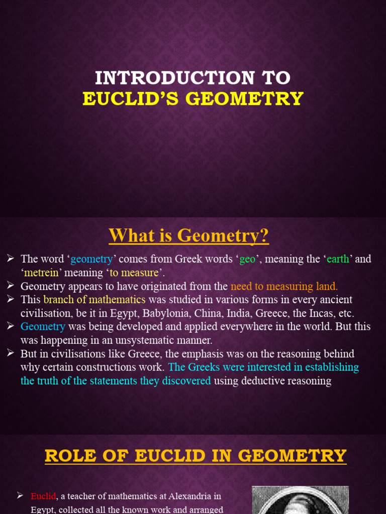 Introduction To Euclid's Geometry | PDF | Axiom | Theorem