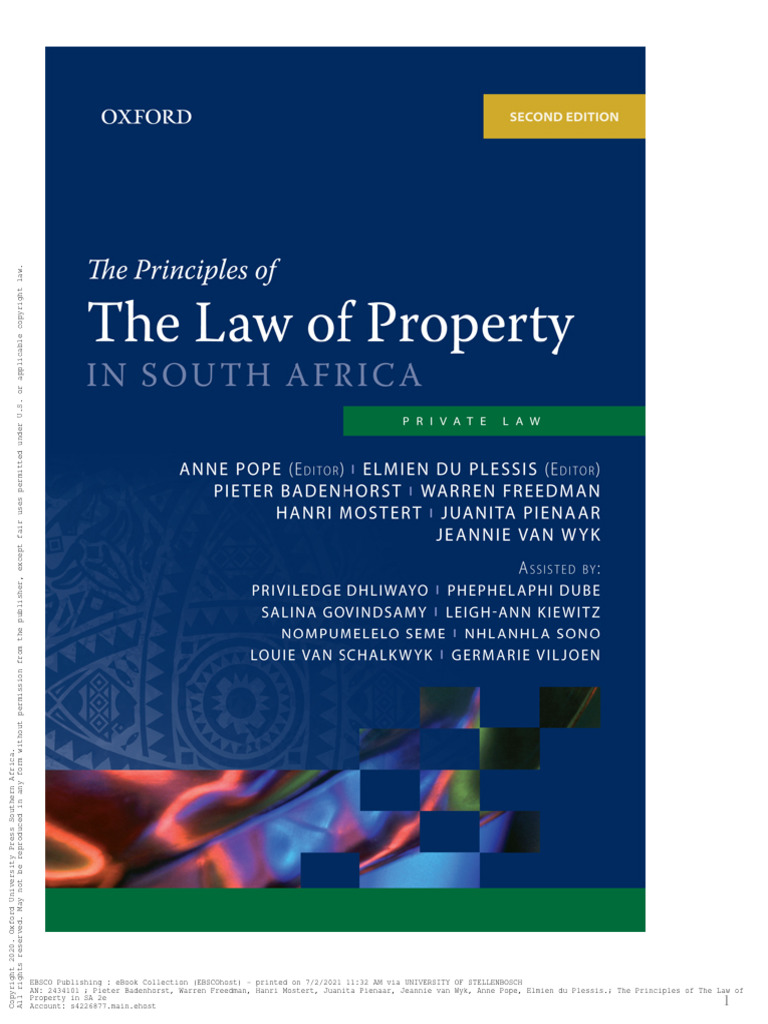 Principles of Property Law | PDF | Property | Ownership