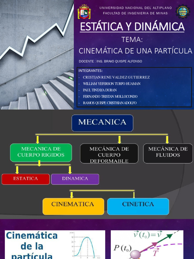 Grupo 5, Cinematica de Particulas | PDF | Cinemática | Trayectoria