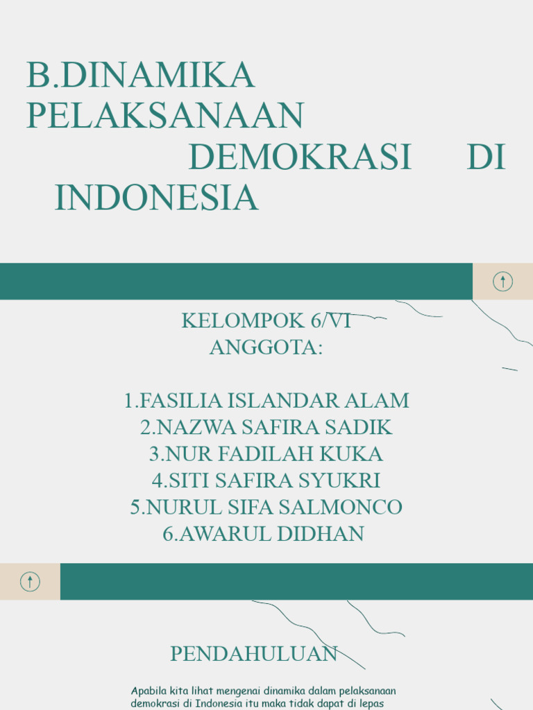 Dinamika Pelaksanaan Demokrasi Indonesia | PDF