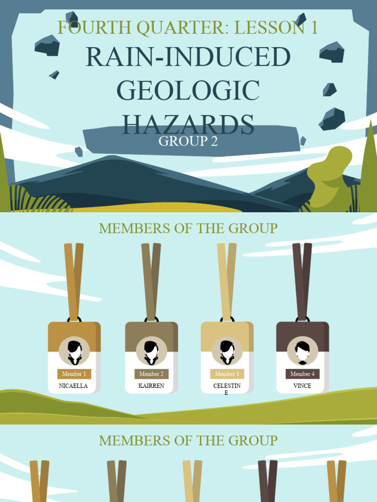 Rain Induced Geologic Hazard 11 Stem A | PDF | Landslide | Sinkhole