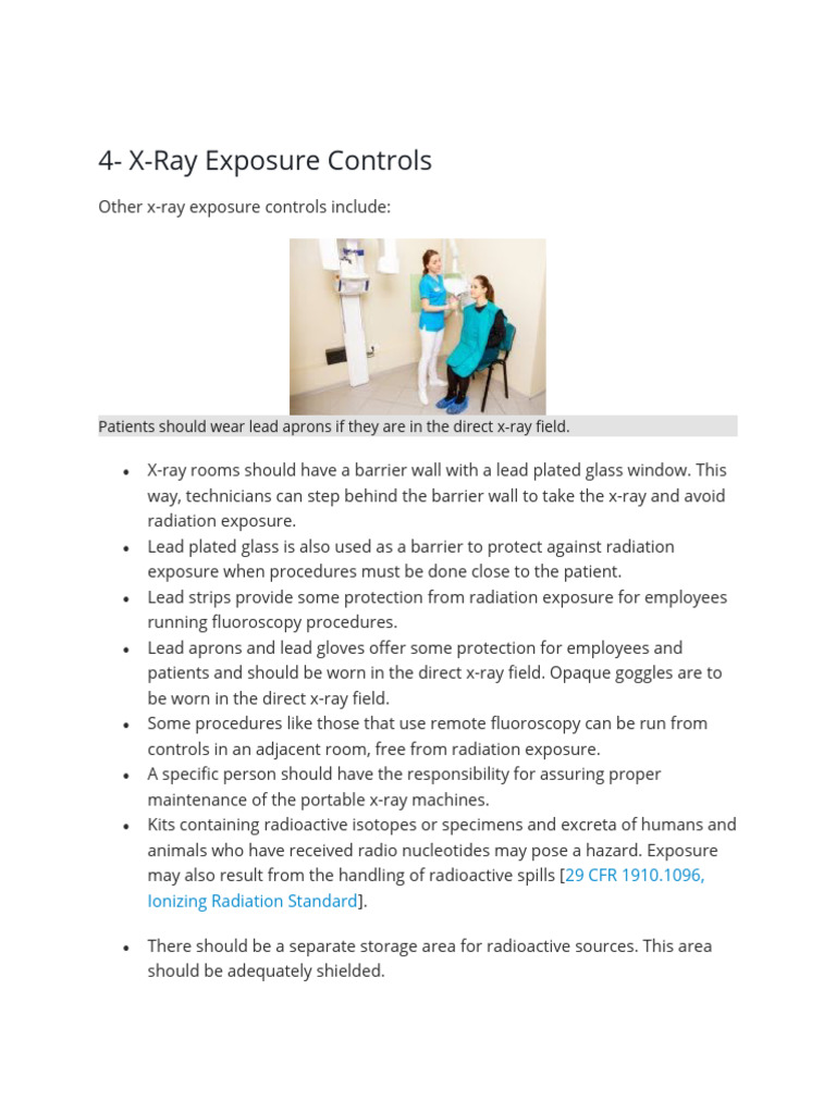 4 X-Ray Exposure Controls | PDF