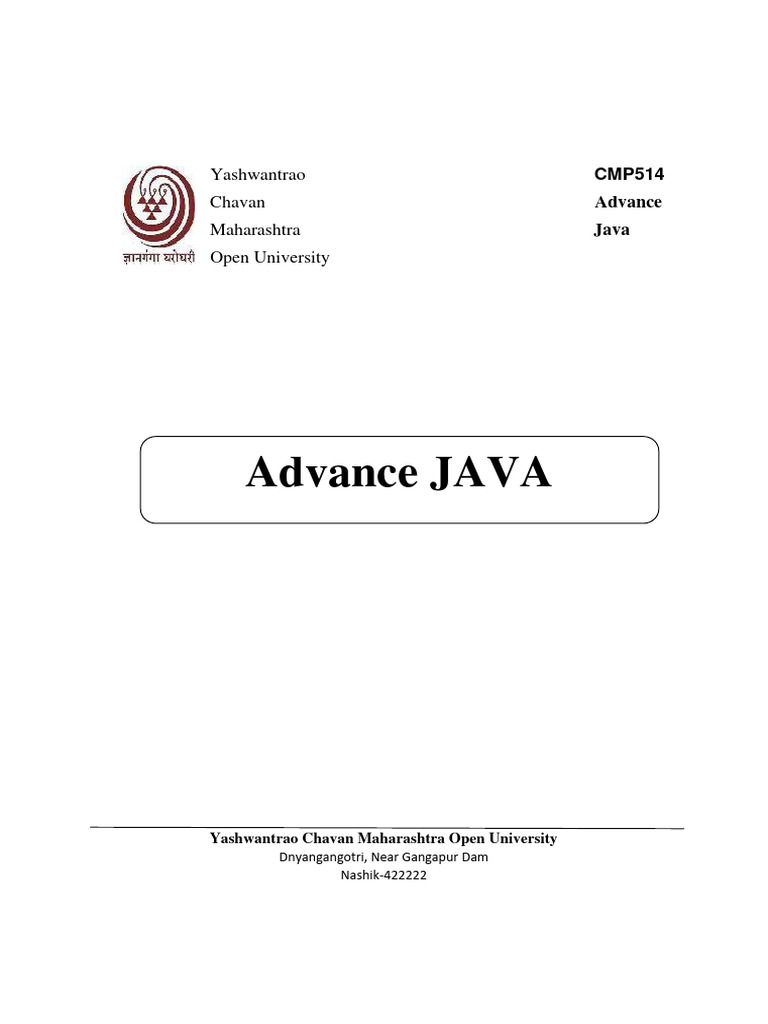 CMP514 Advance Java R | PDF | Databases | Java (Programming Language) CMP514 Advance Java R | PDF | Databases | Java (Programming Language)
