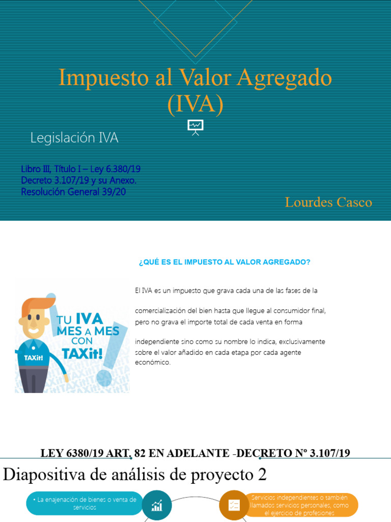 Guía de IVA: Legislación y Aplicaciones | PDF | Impuesto al valor ...