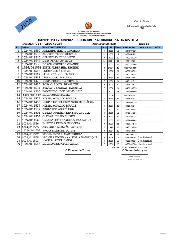 CV5 GRH 2024 - 032740 | PDF