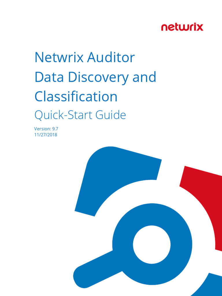 Netwrix Auditor Data Discovery and Classification Quick Start Guide ...