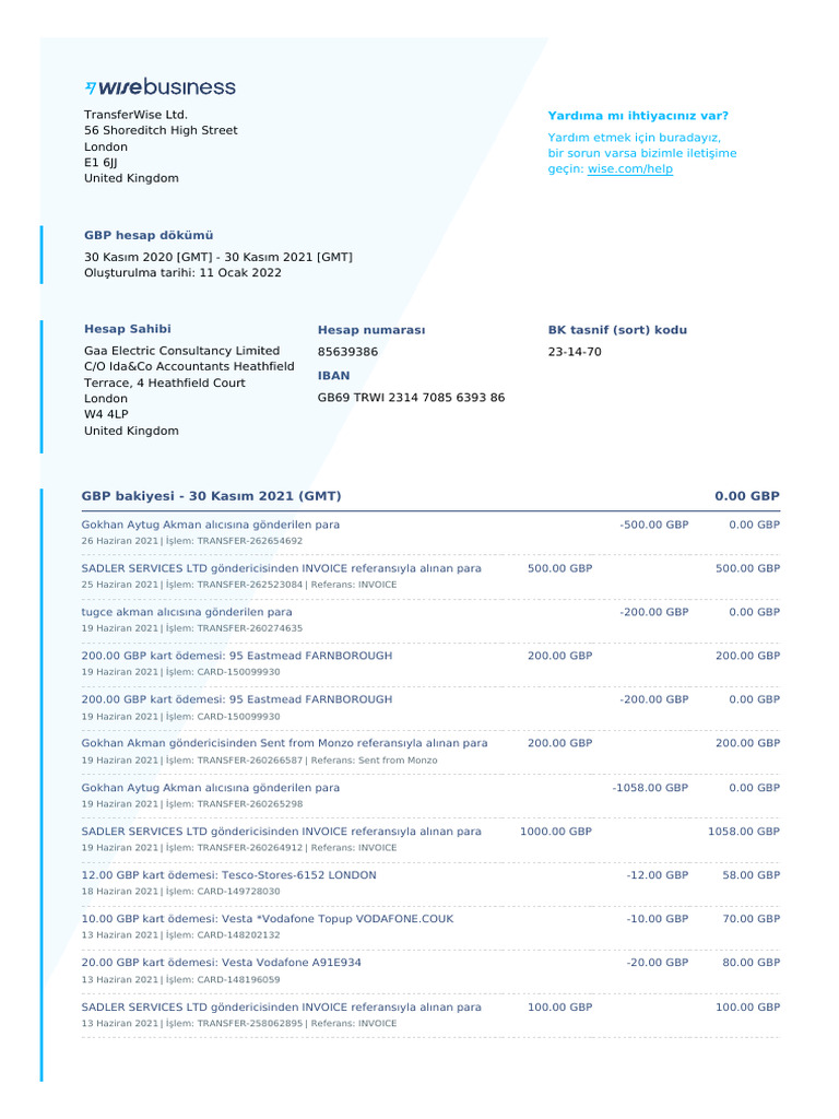 Balance Statement | PDF
