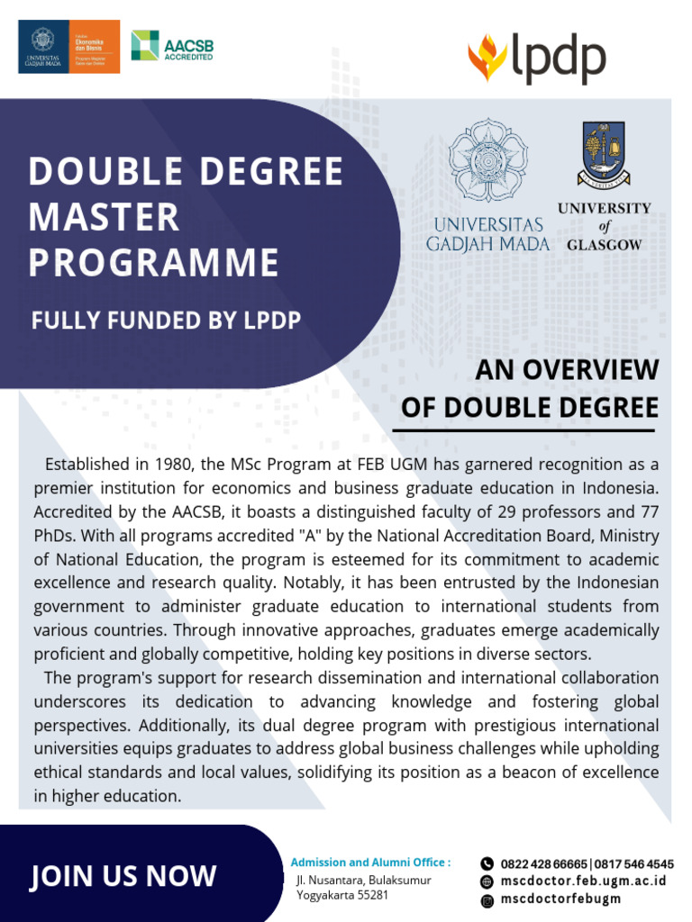 Leaflet DD - Glasgow | PDF | Master Of Science | University