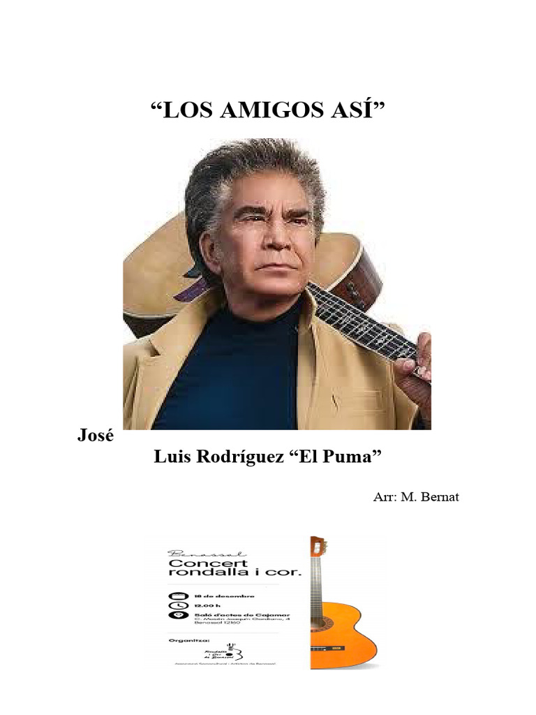 "Los Amigos Así": José Luis Rodríguez "El Puma" | PDF