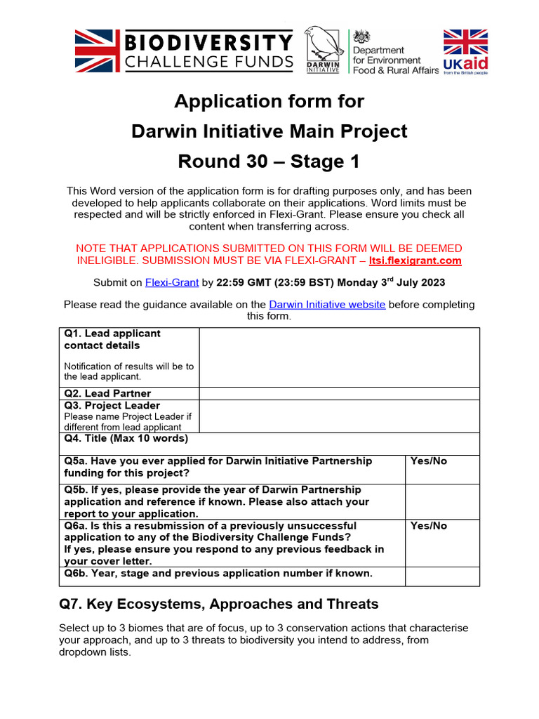 R30 DI Main St1 Form May23 FINAL | PDF | Natural Environment