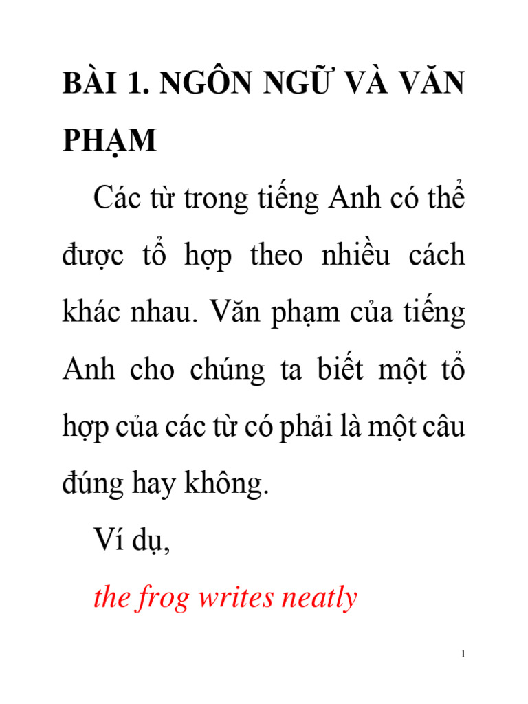 Ch11.B1. NGÔN NG VÀ VĂN PH M | PDF