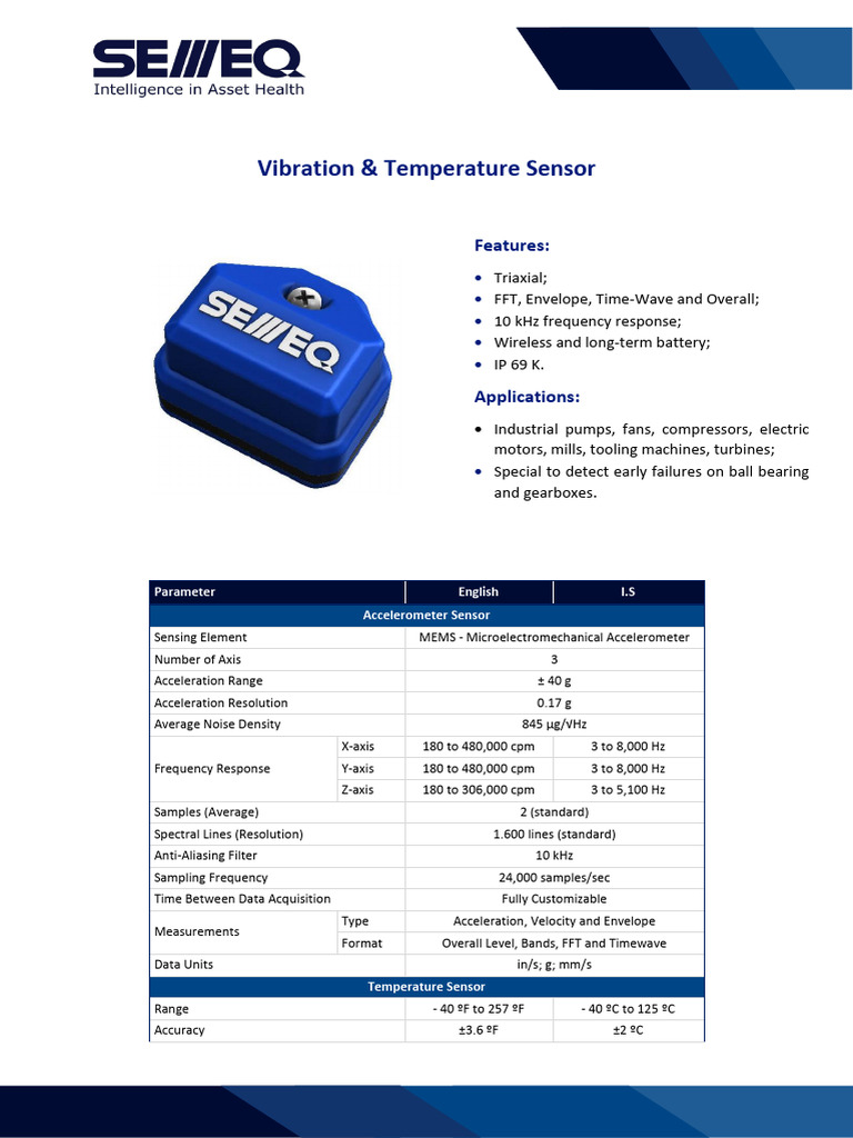 Datasheet Axon | PDF | Accelerometer | Hertz