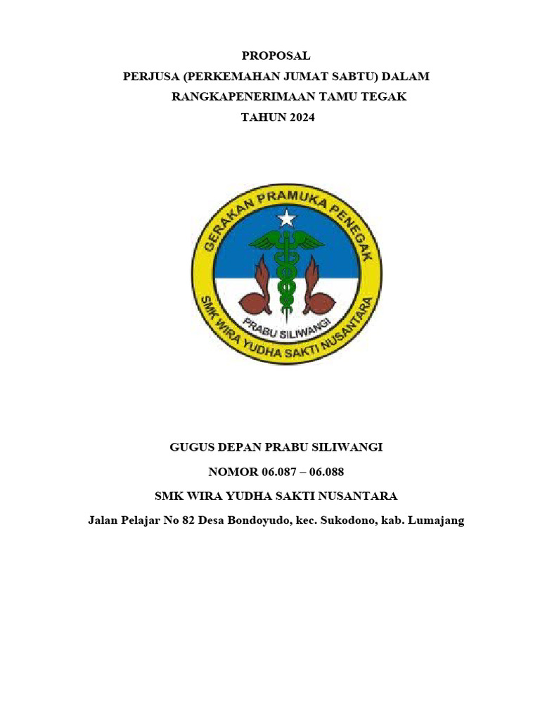 Proposal Perjusa 2024 | PDF