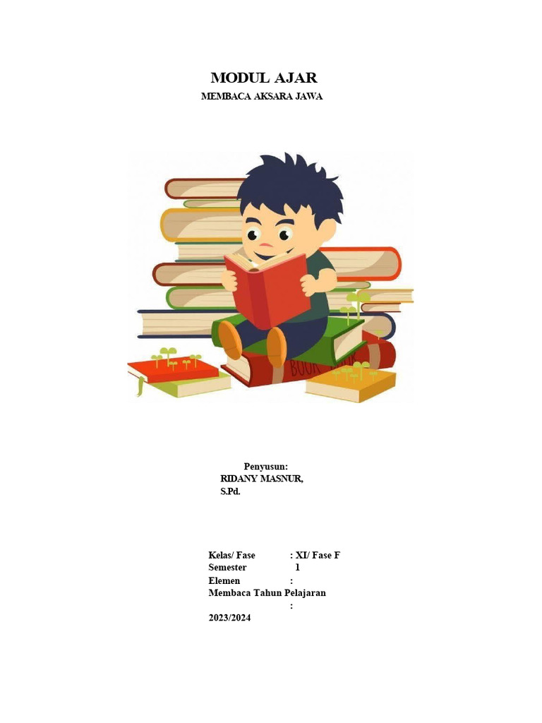 Modul Ajar Membaca Aksara Jawa XI | PDF | Seni & Disiplin Bahasa