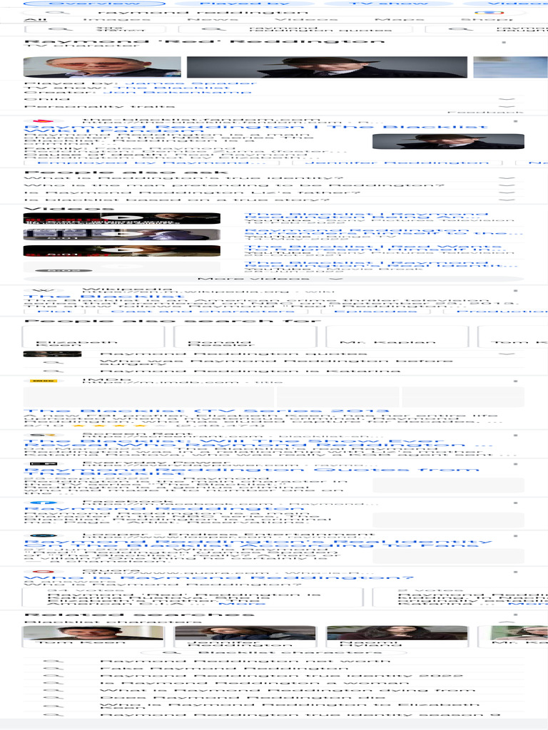 Raymond Reddington - Google Search | PDF