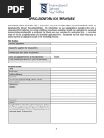 Guyana TSC Employment Application Form | PDF | Academic Degree ...