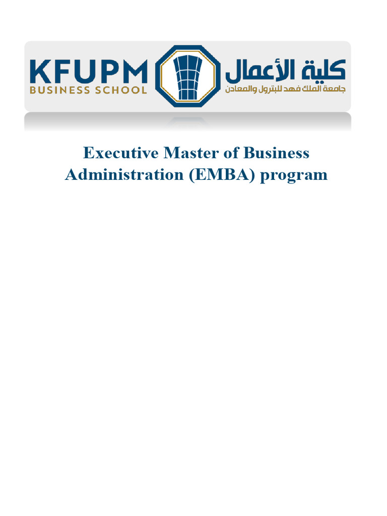 EMBA Program 2024 | PDF | Strategic Management | Leadership