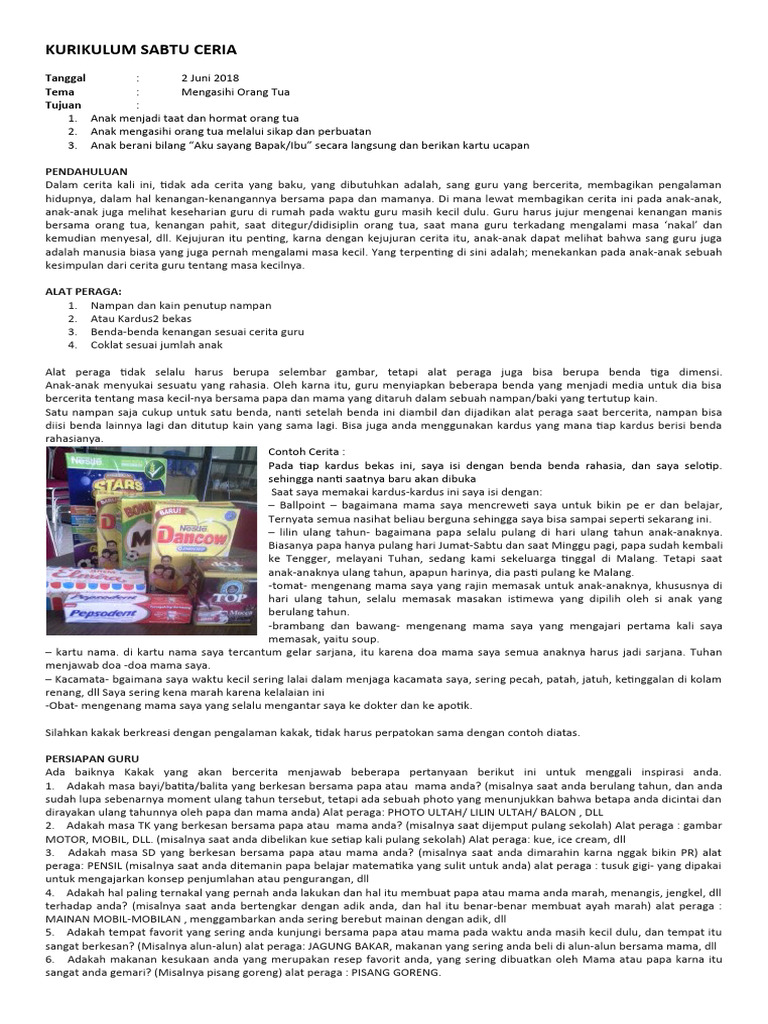 Bahan Ajar Sekolah Minggu3 | PDF