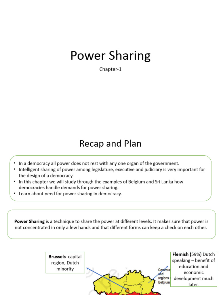 CH 1 Power Sharing | PDF | Sri Lanka | Justice