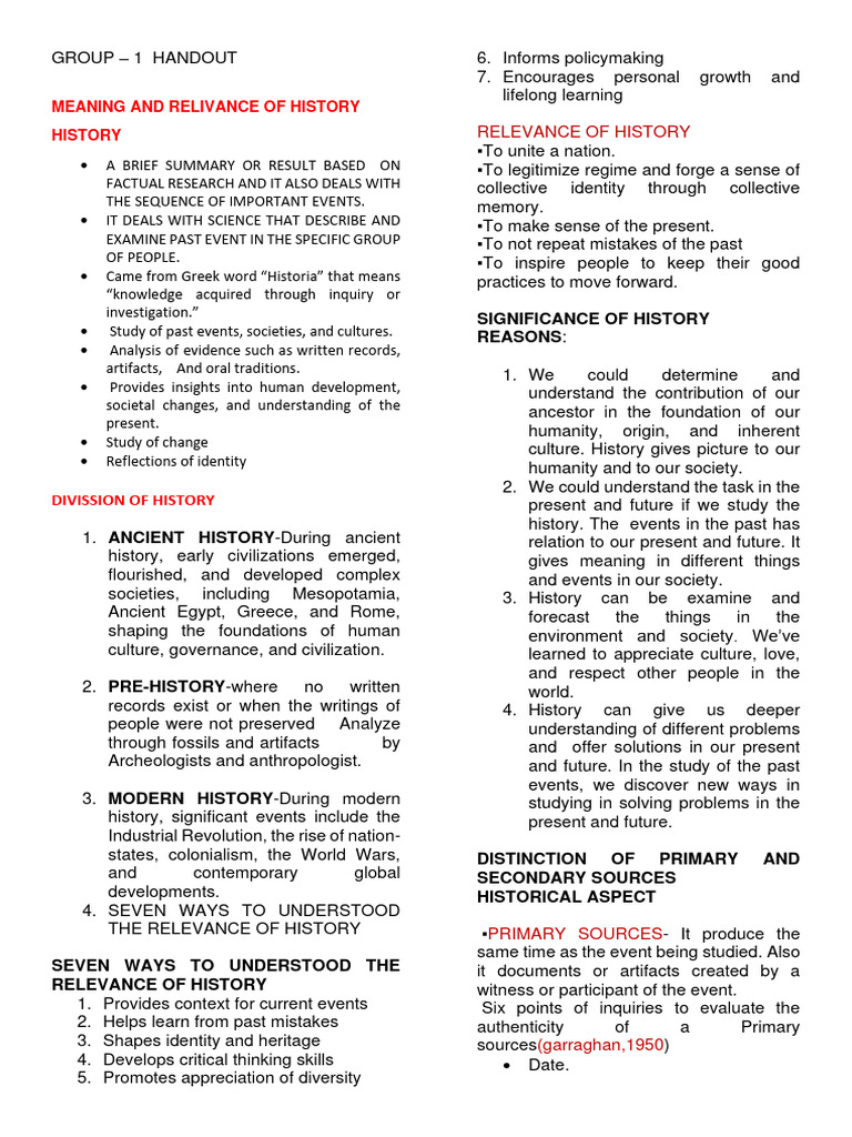 RPH Group 1 HD | PDF | Primary Sources | Cognition